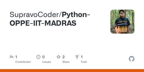 Pulse · Supravocoderpython Oppe Iit Madras · Github