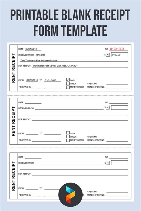 Blank Money Order Template Free Receipt Template Receipt Template