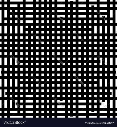 Asymmetric Grid Mesh Pattern Irregular Monochrome Vector Image