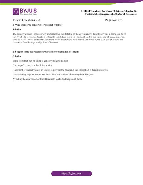 Ncert Solutions For Class 10 Science Chapter 16 Sustainable Management