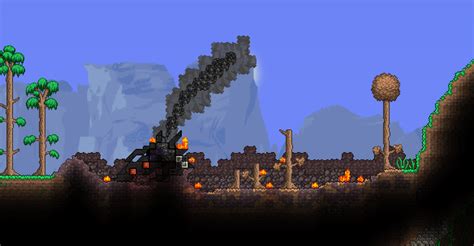 Crashed Grox Spaceship Terraria