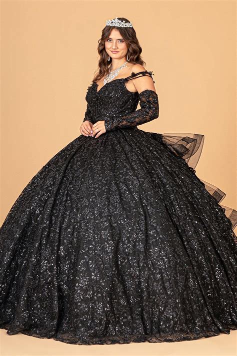 Black Long Ball Gown Quinceanera Dress For 98699 The Dress Outlet