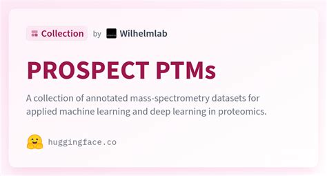 Prospect Ptms A Wilhelmlab Collection