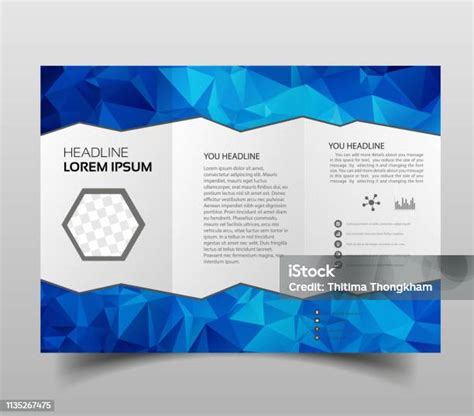 트라이 폴드 브로셔 정사각형 디자인 서식 파일 Polgonal 디자인 분자 구조 추상적인 다각형 배경에 과학적인 패턴 현대 삼각형 벡터 텍스처 0명에 대한 스톡 벡터 아트