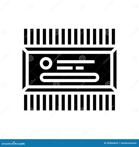 Microcontroller Electrical Engineer Glyph Icon Vector Illustration