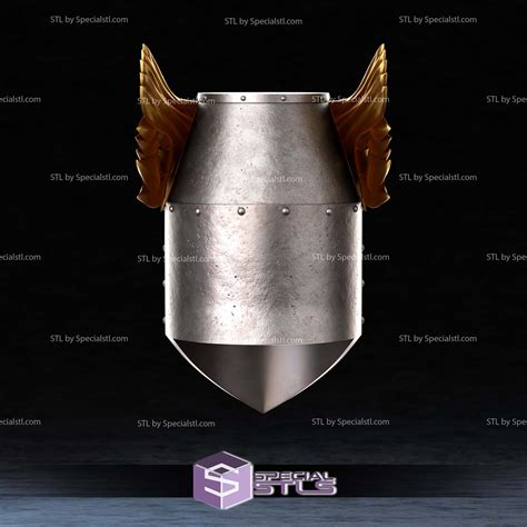 Cosplay Stl Files Oblivion Crusader Helmet Specialstl