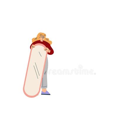 Woman Holding Mirror At Shooting Film Movie Production Scene Vector