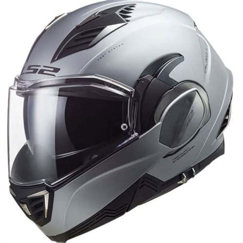 Open Box Ls2 Adult Valiant Ii Modular Motorcycle Helmet Matte Silver Large Ebay
