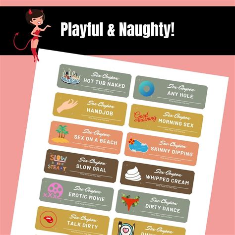 64 Sex Coupons Playful And Naughty Pdf Download Print And Use Kinky