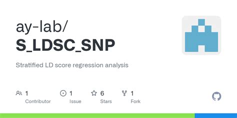 Github Ay Labsldscsnp Stratified Ld Score Regression Analysis