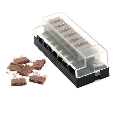 Marine 6 Circuit 12 Volt 30 Amp Universal Automotive Fuse Block Holder