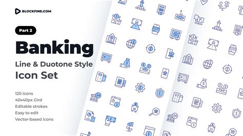 Banking Icon Set Duotone Line Style Part 2 Figma