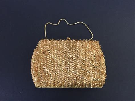 Beaded Evening Bag Gold Beaded Evening Bag Gold Sequin Etsy