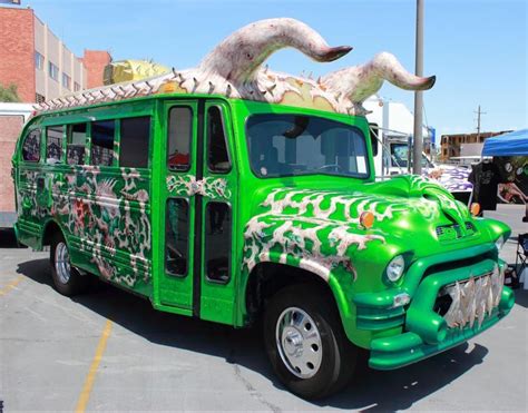 Custom Chevy Trucks And Cool Sports Cars In 2023 Cool School Bus