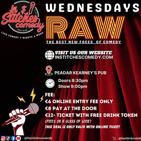 In Stitches Comedy Raw With Emman Idama Guests Peadar Kearneys In Stitches Comedy