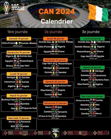 Le Programme Des Matchs De La Can 2024 Image To U