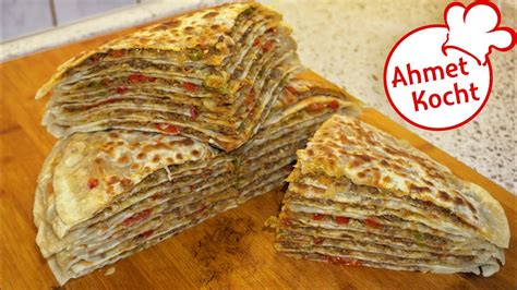G Zleme Mit Spitzkohl Hackfleisch Ahmet Kocht T Rkisch Kochen