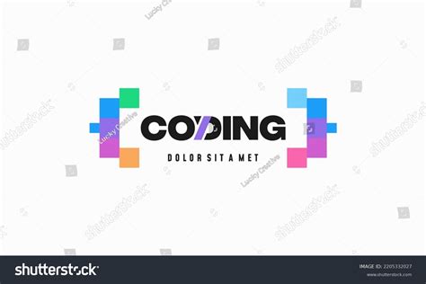 Coding Logo Designs Template Modern Code Stock Vector Royalty Free Shutterstock