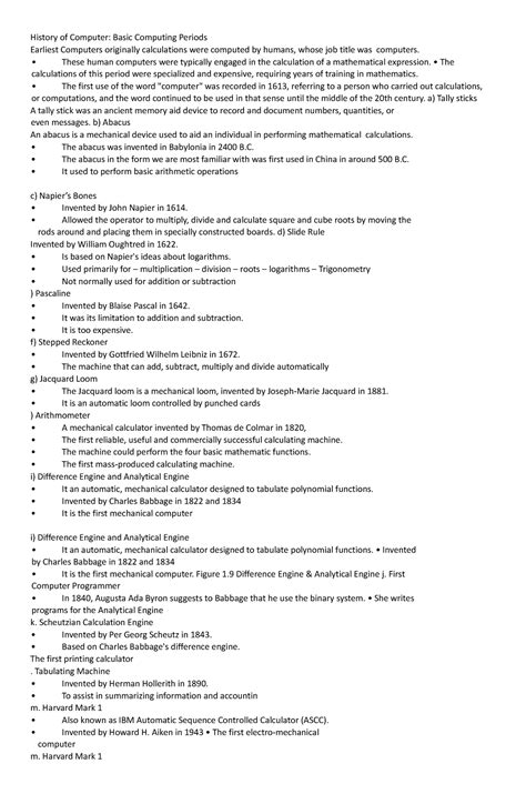 history of computer basic computing periods history of computer