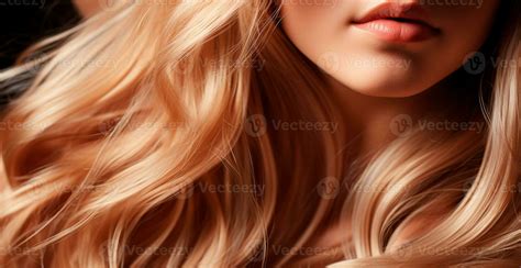 Blonde Hair Close Up As Background Womens Long Natural Blonde Hair