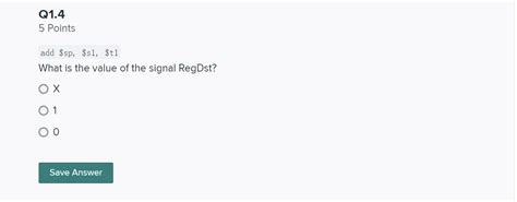 Solved Q1 35 Points Given Mips Architecture And Instruction