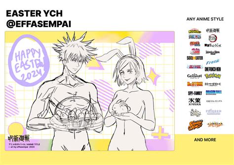 Ych Easter Kny Mha Bnha Jjk Or Other Style By Effasempai On Deviantart