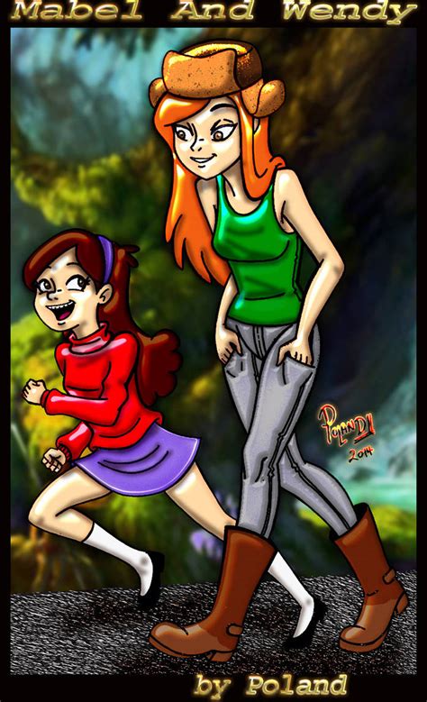 Mabel And Wendy Pencil Sketch By Poland73redux By Bro Harl On Deviantart