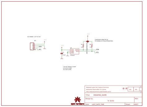 Humidity And Temperature Sensor Breakout Htu21d Open Hardware Oshwlab