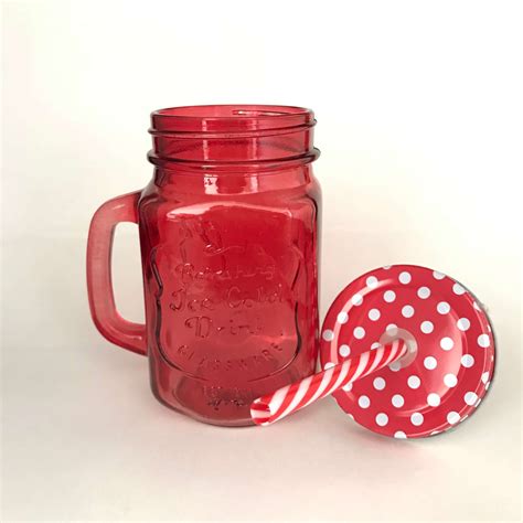Colored Mason Jar Mug 16oz 453ml Its Glassware Specialist