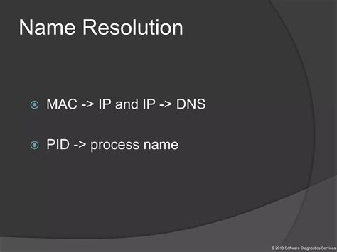 Pattern Oriented Network Trace Analysis Ppt