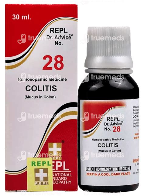 Repl Dr Advice No 28 Colitis Drop 30 Ml Uses Side Effects Dosage