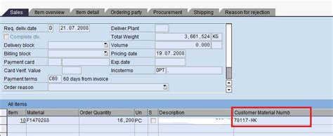 Sap Treasure Box Create Customer Material Information
