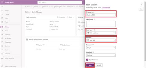 Create A Microsoft Dataverse Table