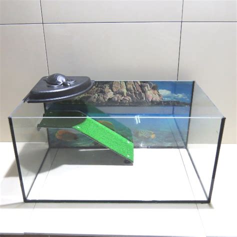 Черепашатник Aqua на 100 л. готовый комплект с оборудованием и декором ...