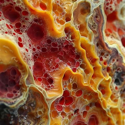 Vibrant Contrasting Microscopic Plaque Texture For Medical Or Science