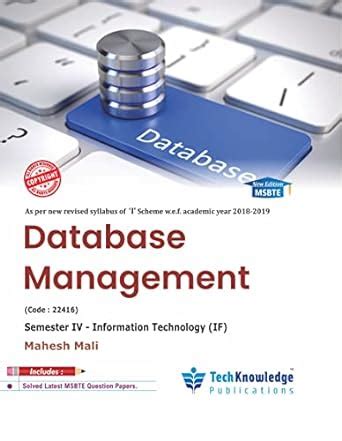 Buy Database Management For MSBTE Diploma IT Engineering Sem Book Online At Low Prices In