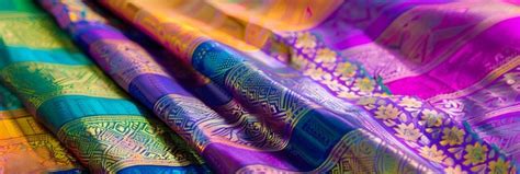 Vibrant Traditional Indian Sari Premium Ai Generated Image