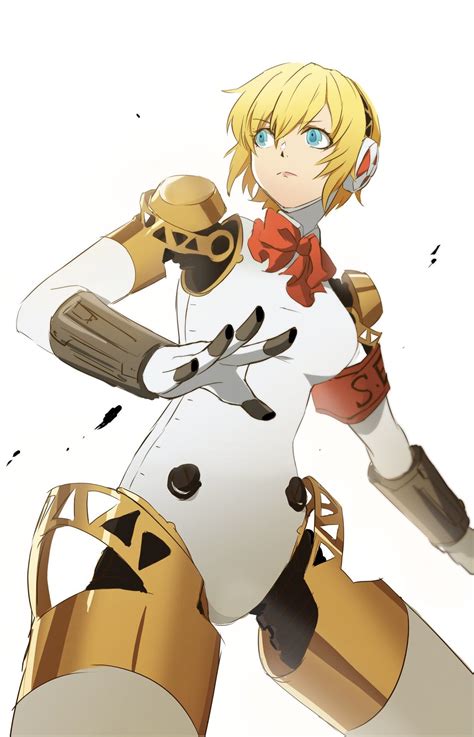 Safebooru 1girl Aegis Persona Android Blonde Hair Blue Eyes Breasts