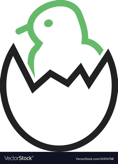Hatched Egg Royalty Free Vector Image Vectorstock