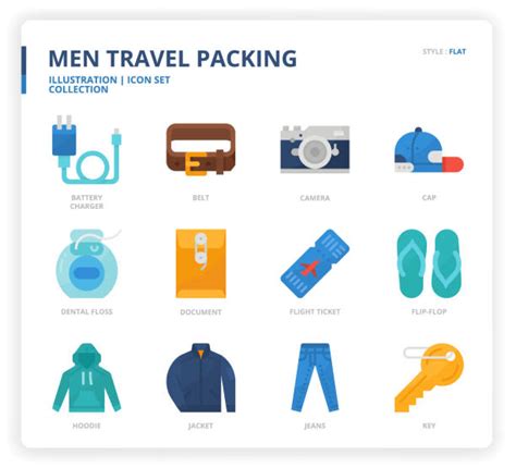 1 600 Tenues Demballage De Voyage Stock Illustrations Graphiques