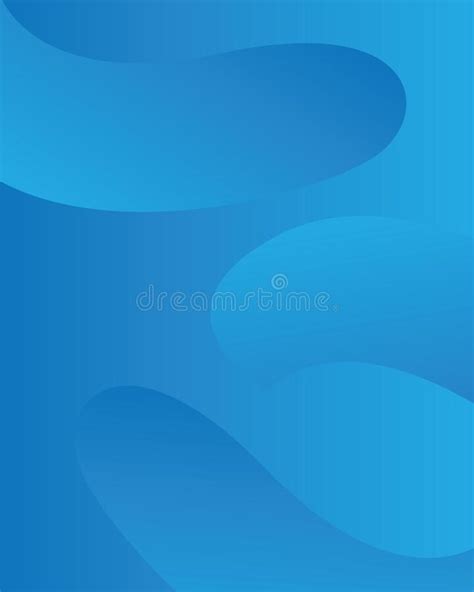 Abstract Blue Background With Smooth Lines And Waves Vector Illustration Stock Vector
