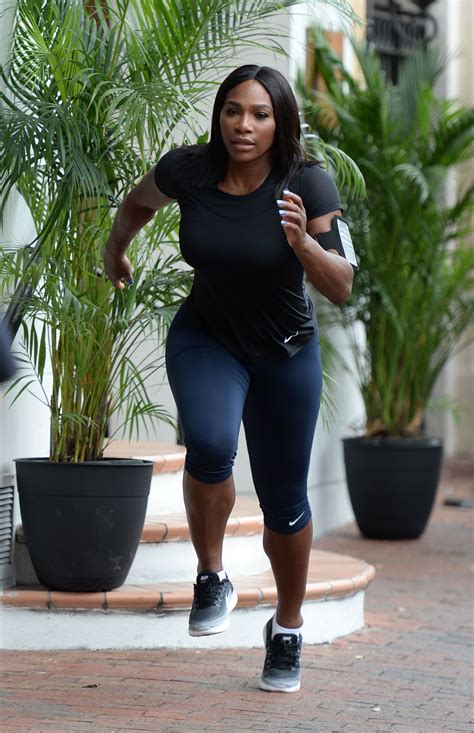 Serena Williams Shows Off Her Famous Curves In Tight Workout Gear