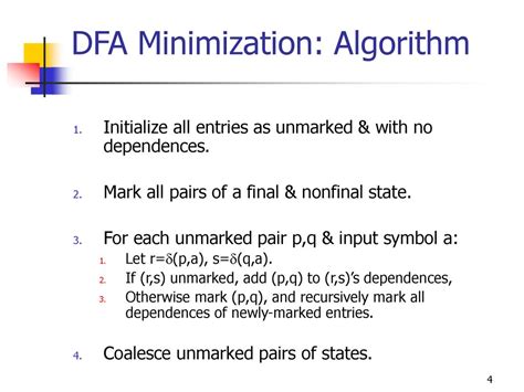 dfa minimization the idea ppt download