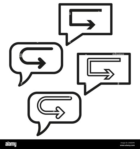 Message Arrow Icons Speech Bubble Vector Communication Symbol Stock Vector Image And Art Alamy