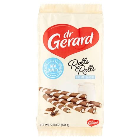 Dr Gerard Rolls Rolls Cocoa Wafer Rolls with Cream Flavored Filling 144 ...