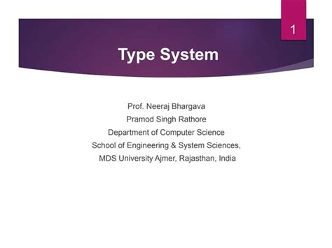 7 type system ppt