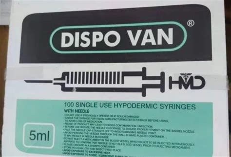 5 Ml Dispo Van Syringe At ₹ 2piece Dispovan Syringe In Coimbatore
