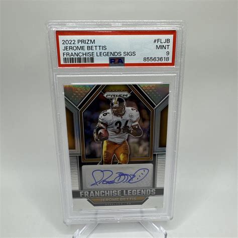 Jerome Bettis Autographed Signed 2022 Panini Prizm Franchise Legends