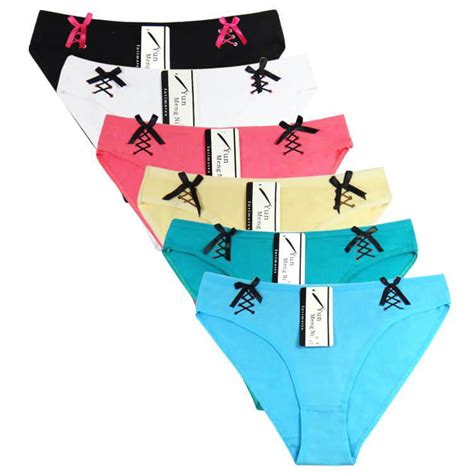 Yun Meng Ni Sexy Underwear Hot Young Girls Briefs Breathable Cotton