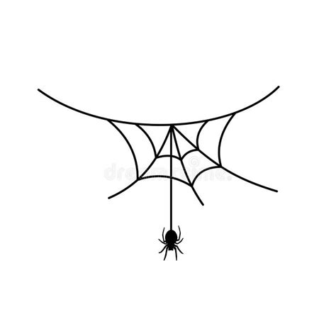 Scary Spider Web Background Cobweb Background With Spider Halloween Horror Decoration Spooky